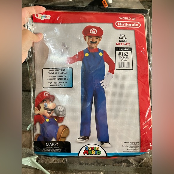Nintendo | Costumes | Nintendo Mario Costume With Red Hat And Blue ...